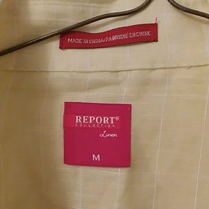 Report Collection | Shirts | Mens Report Collection Linen Dress Shirt ...